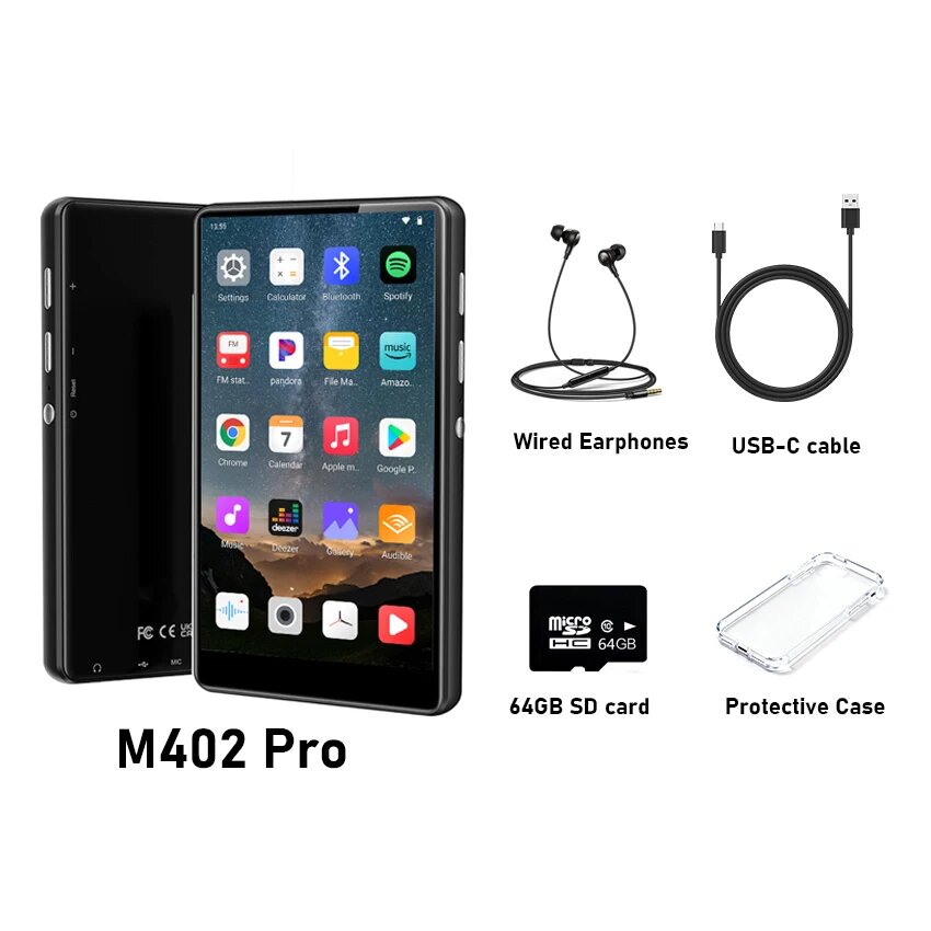Leyuee M402 Pro MP3-плеер 80 ГБ M402 Pro with 64GB
