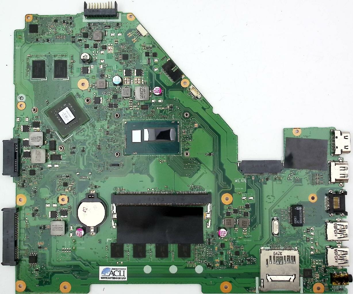 Материнская плата ASUS X550LD донор процессора I3-4010U , видеочипа N15S-GT-S-A2(34695)