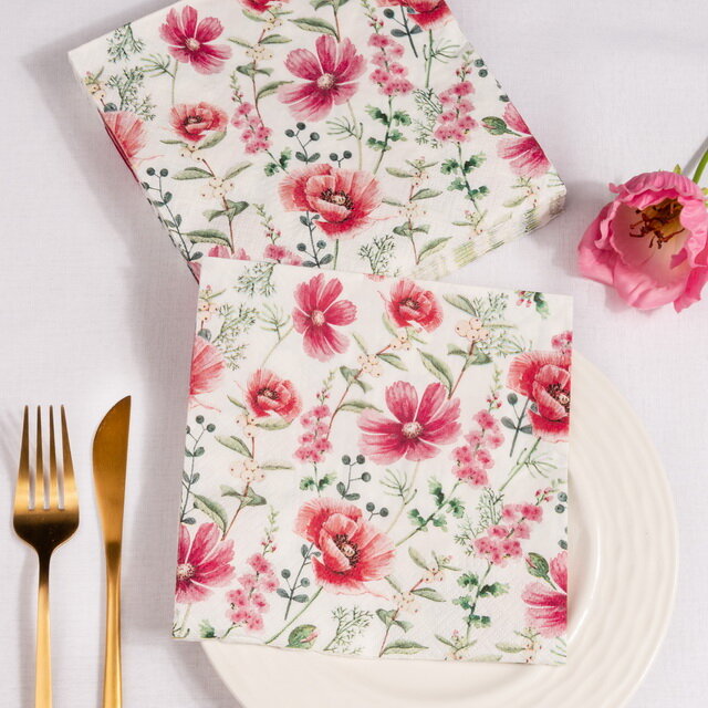 Бумажные салфетки Futrone Flowers 17*17 см, 20 шт, Boltze (Больтце), 2032672-1