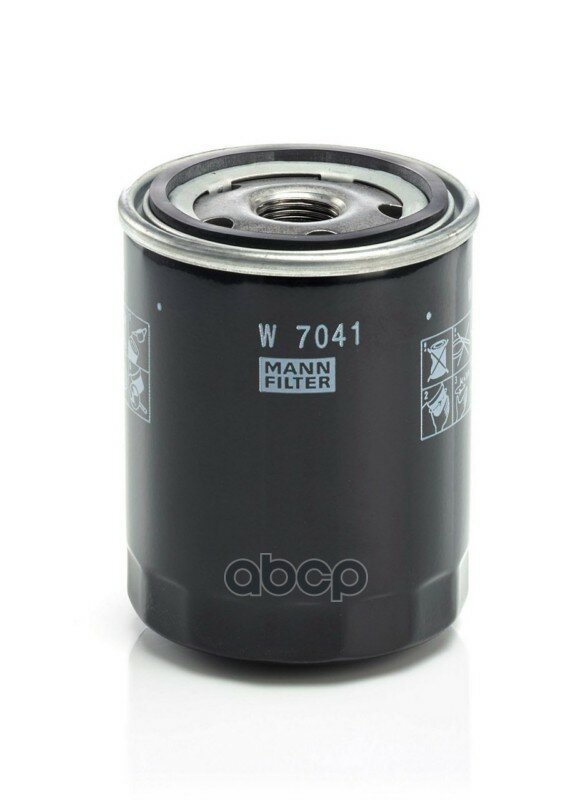 Масляный фильтр, применяется на Nissan Subaru, артикул W7041. MANN-FILTER арт. W7041