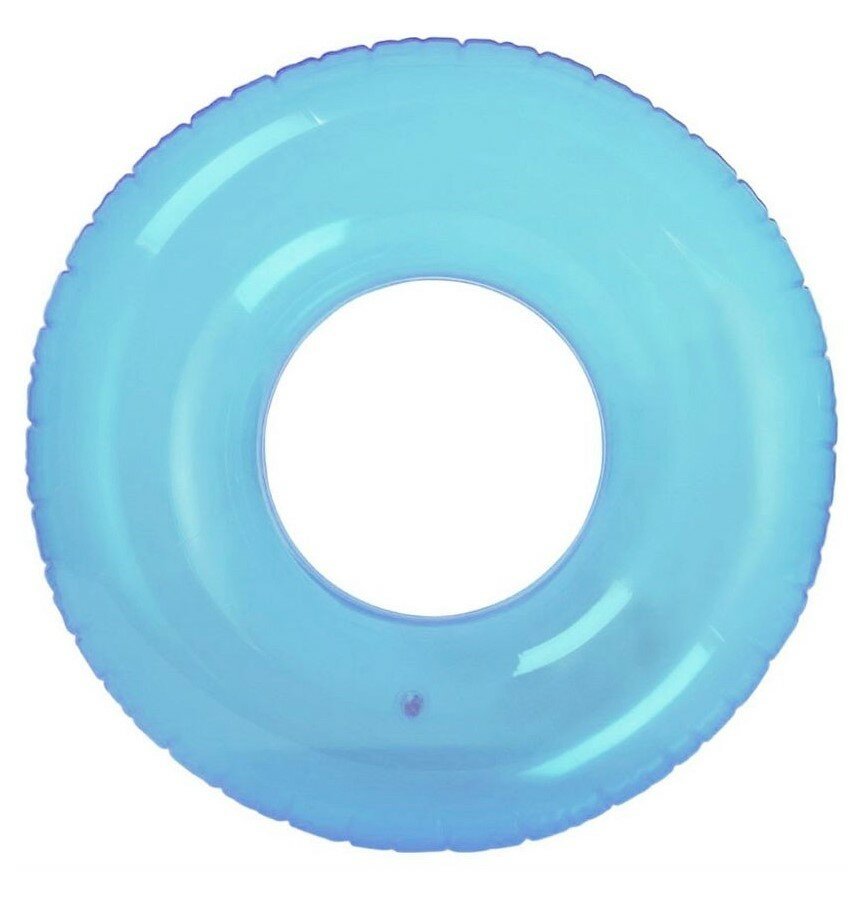 Надувной круг Intex Transparent Tubes, 76 см, голубой