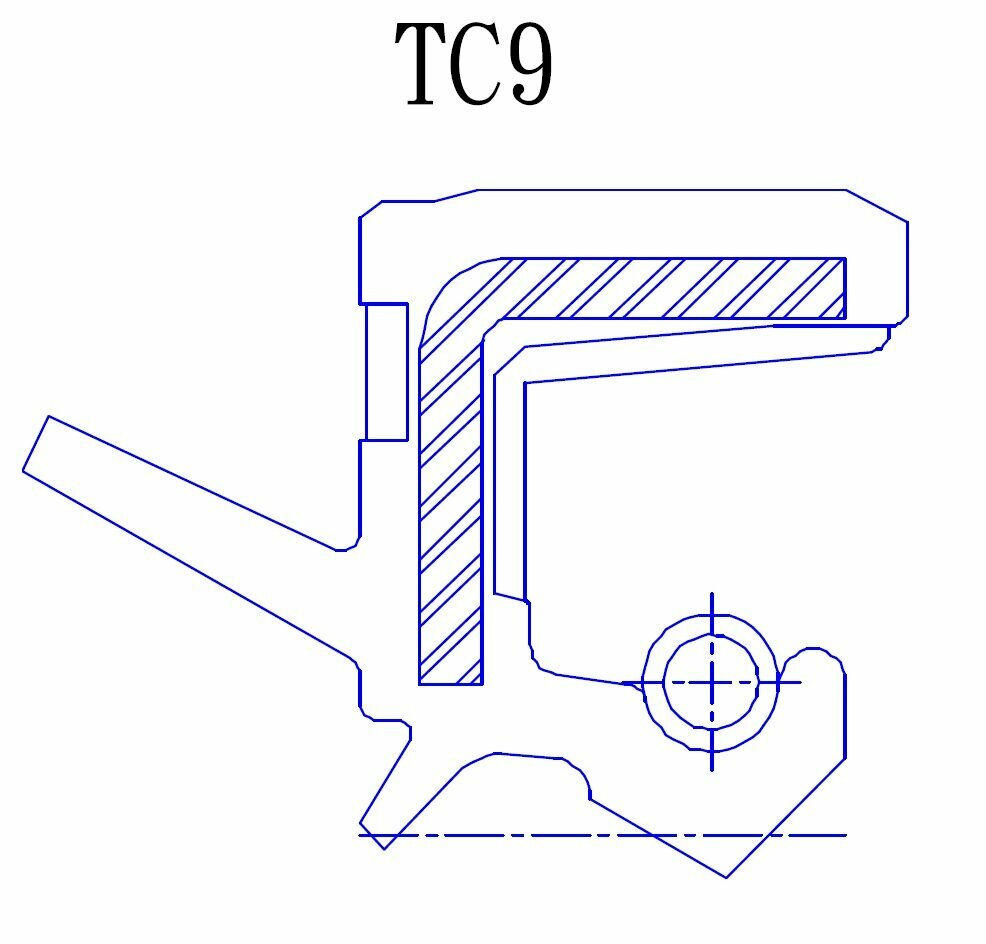 Сальник привода левый 39x57x11/17 TC9 NBR-70-K/C/C WLK для Nissan, Renault