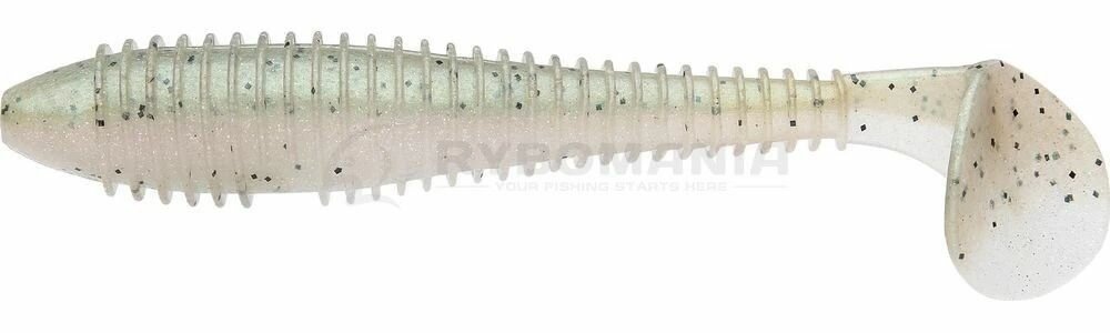 Приманка силиконовая мягкая съедобная, виброхвост Keitech тонущий Swing Impact FAT 6.8" #482 Ghost Rainbow