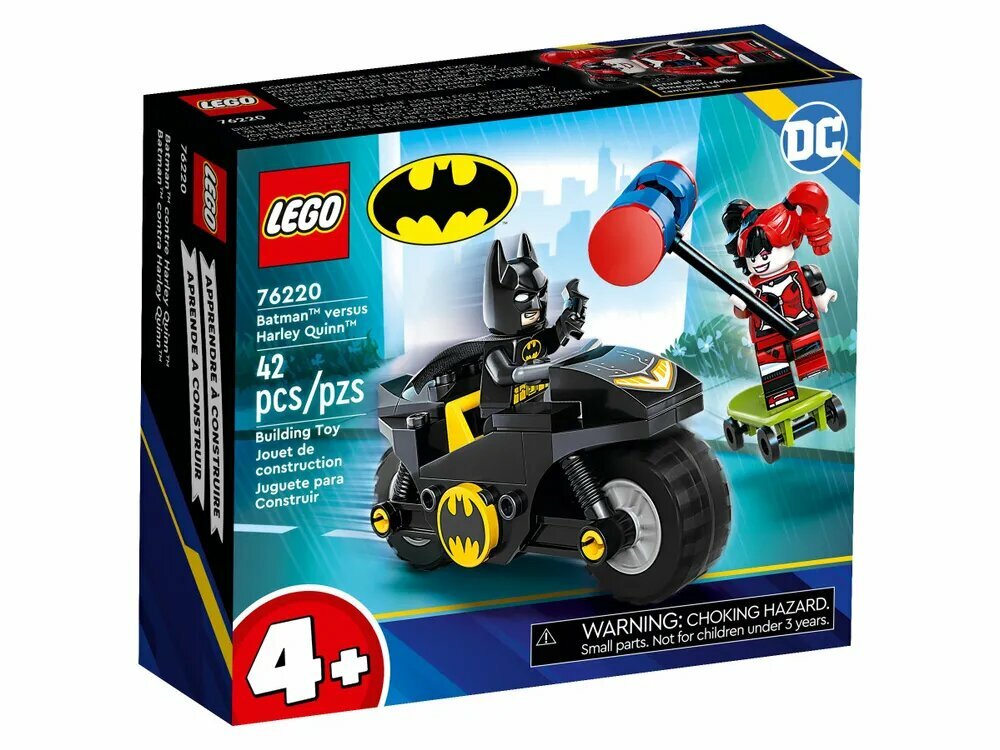 Лего Batman серия, LEGO 76220 Batman vs Harley Quinn, LEGO Конструктор для мальчика, лего для девочек