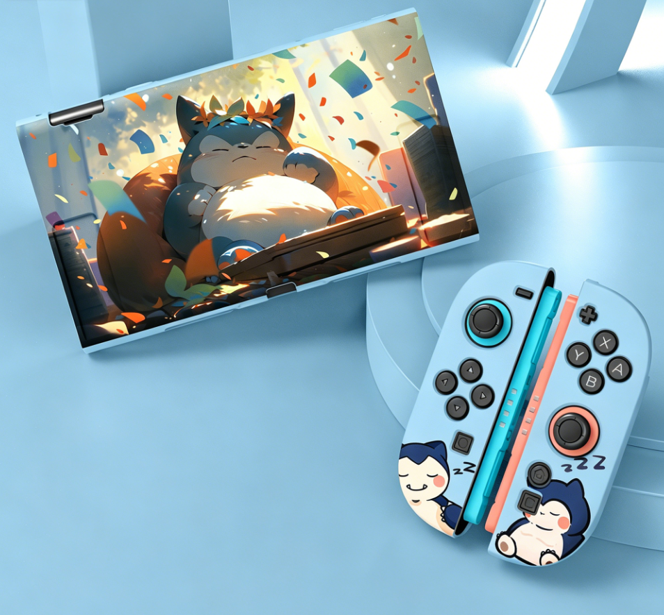 Чехол силиконовый защитный для Nintendo Switch 2 с рисунком Snorlax