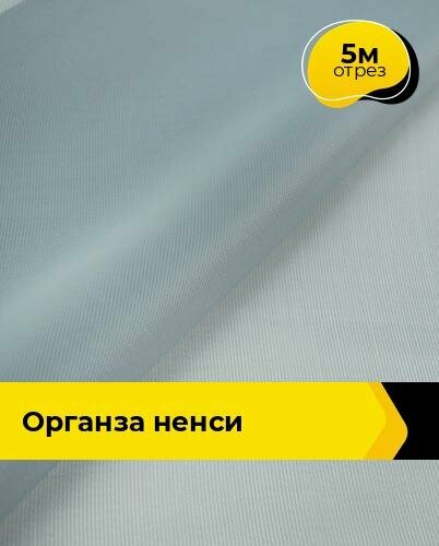 Ткань для шитья одежды Органза "Ненси" 5 м*150 см, цвет серый