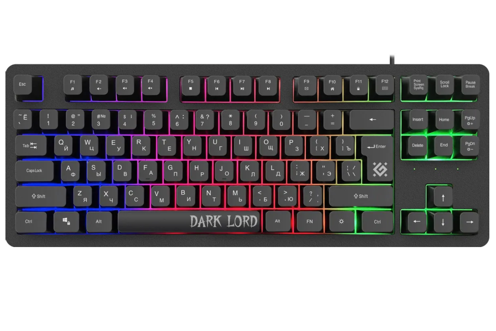 Клавиатура Defender Dark Lord GK-580, проводная, черный, (45580)