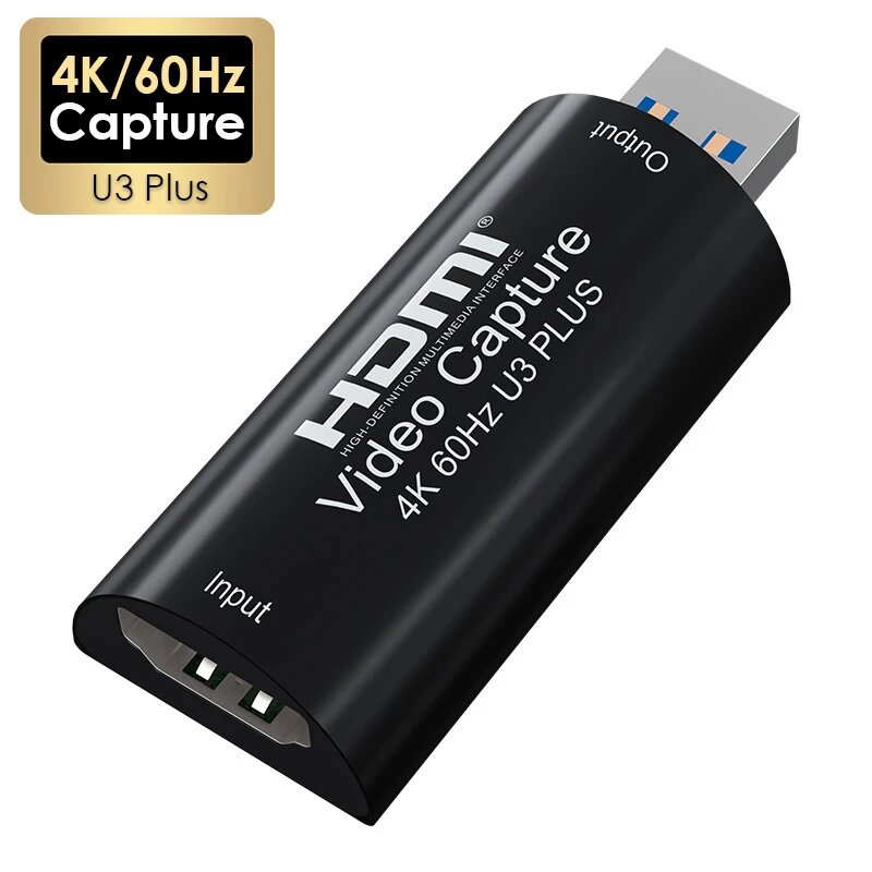 HDMI Видеокарта Захвата 4K 60Hz U3 Plus
