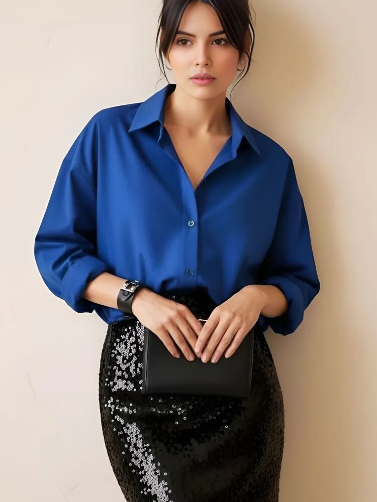 Рубашка Avron OVERSIZE оверсайз для школы и офиса
