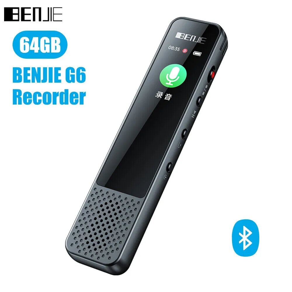 Диктофон BENJIE G6 64GB Gray Bluetooth