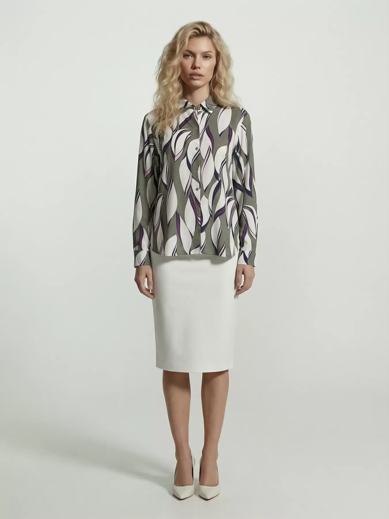 Блуза Gerry Weber, размер 38, мультиколор — фото 1