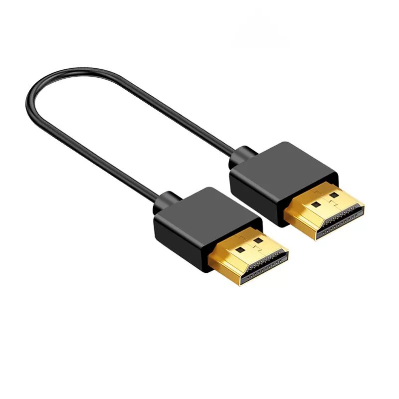Кабель HDMI 2.0 ультра-тонкий с разъемами мужской к мужской 0.3м 4K 60Гц совместимый компактный