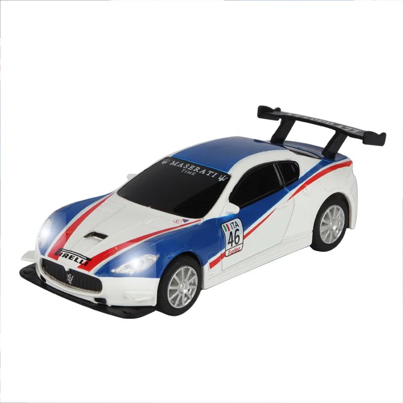 Радиоуправляемый Maserati болид, 1:43, белый, синий, car 7