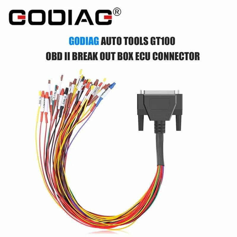USB-кабель DB25 для GODIAG AUTO TOOLS GT100 OBD II, разъем блока управления ECU, соединительный кабель для GT100