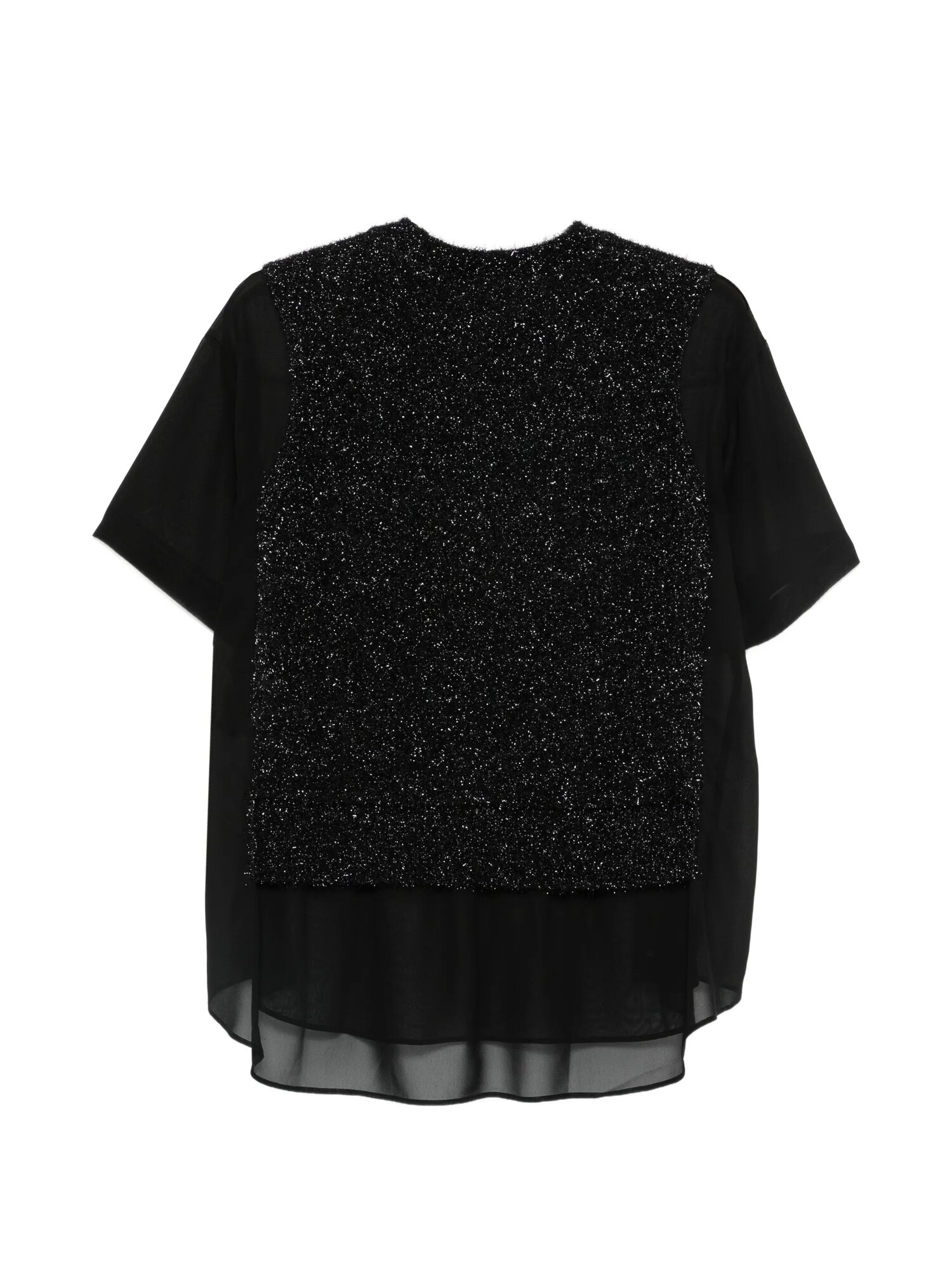 Блуза Noir Kei Ninomiya Embellished layered blouse, размер 42, black — фото 1