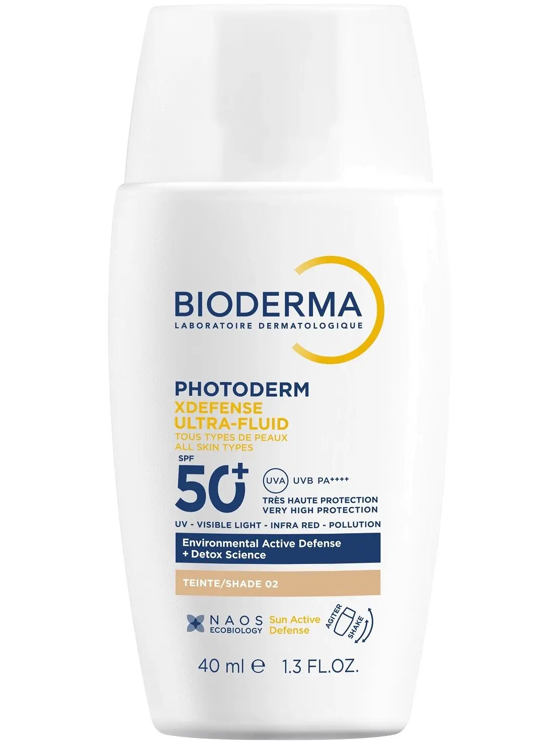 Биодерма Фотодерм Xdefense SPF 50+ Солн. флюид (светлый)40мл
