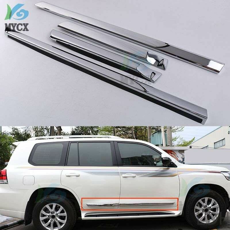 ABS Хромированный боковой молдинг двери для моделей Toyota Land Cruiser 200 LC200 2008 2009 2010 2011-2019 4шт
