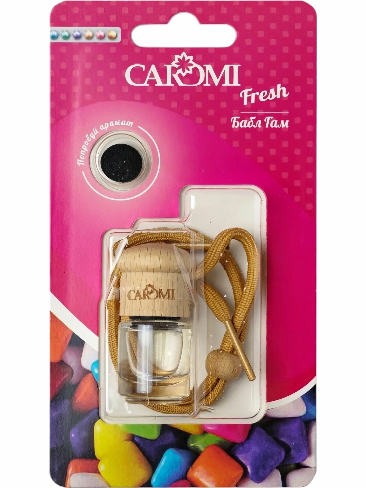 Ароматизатор подвесной CAROMI Fresh Бубль Гум