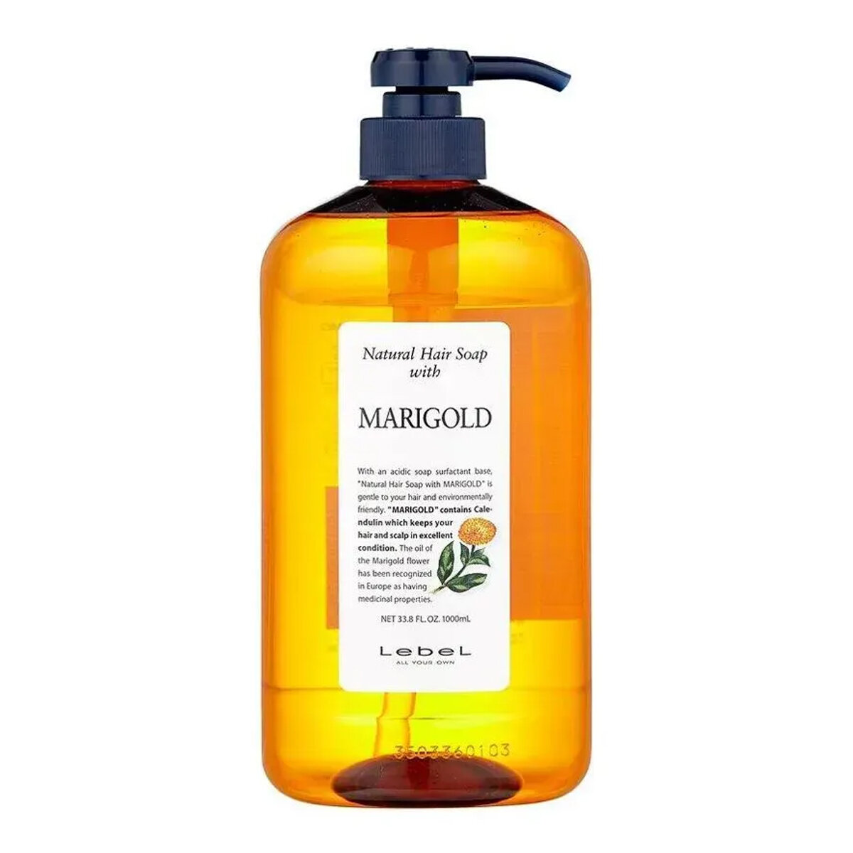 Шампунь для волос с экстрактом календулы и ромашки Lebel Natural Hair Soap With Marigold 1000 мл