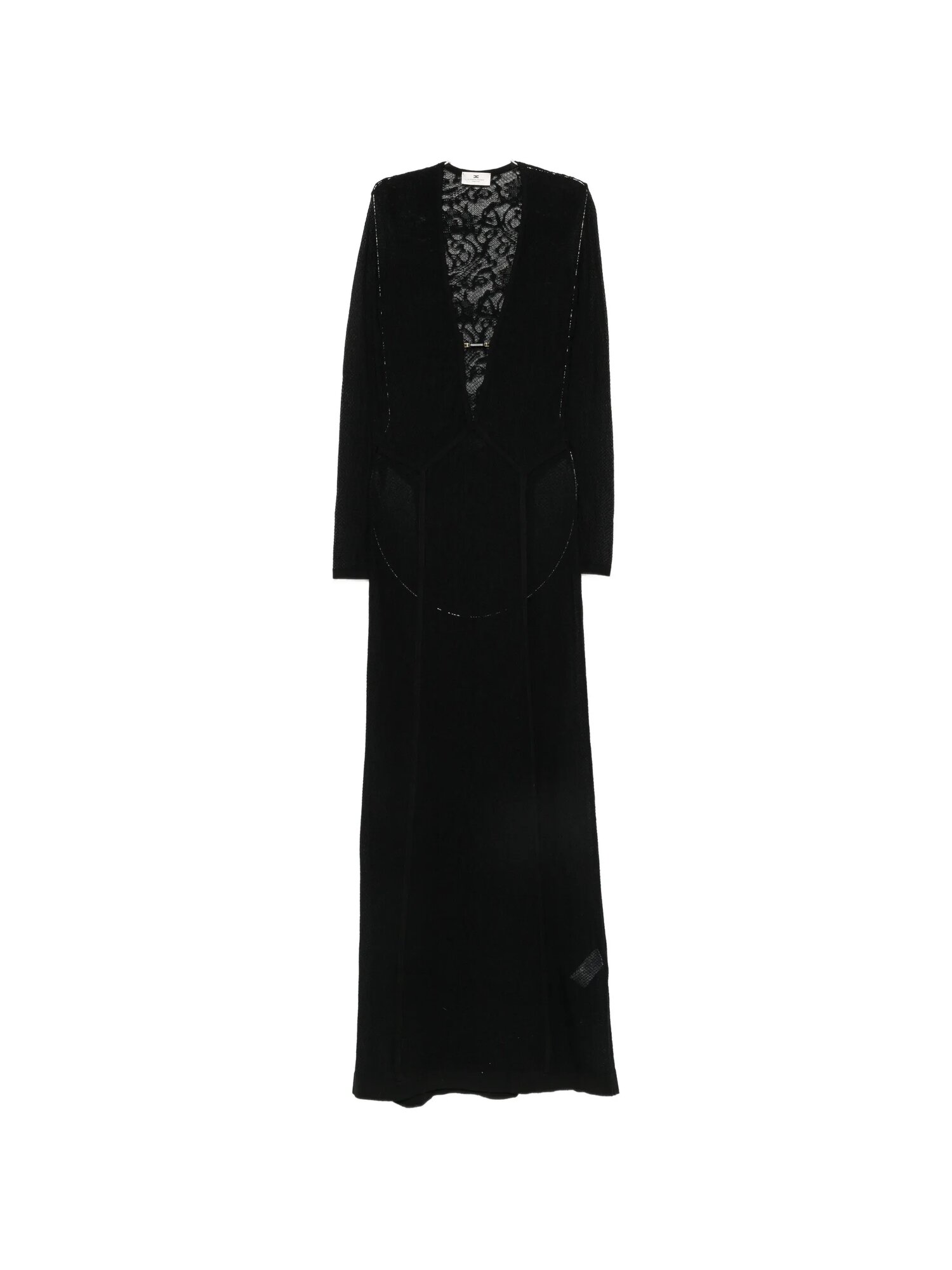 Платье Lace-panelled long-sleeve maxi dress