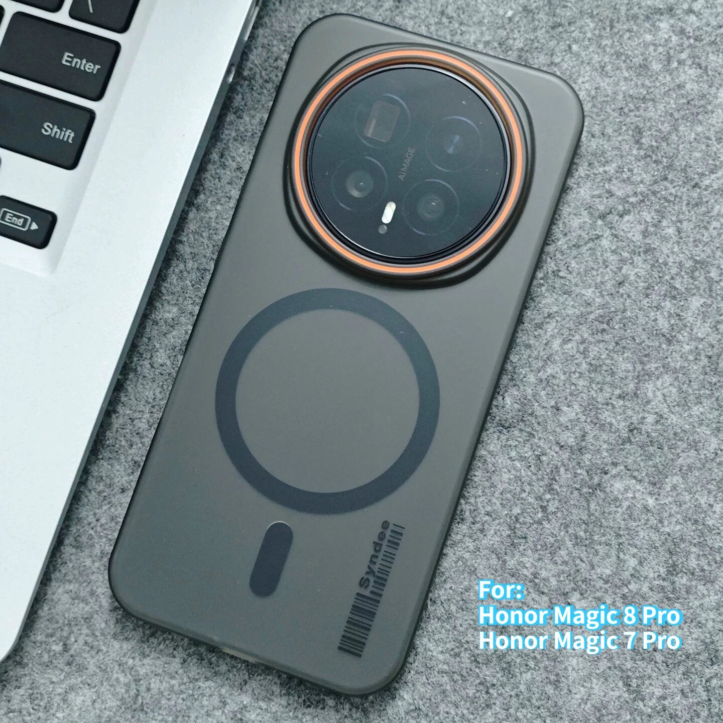 Чехол для Honor Magic 8 7 Pro, роскошный, приятный на ощупь, HONOR Магия7 Про, Черный, черный