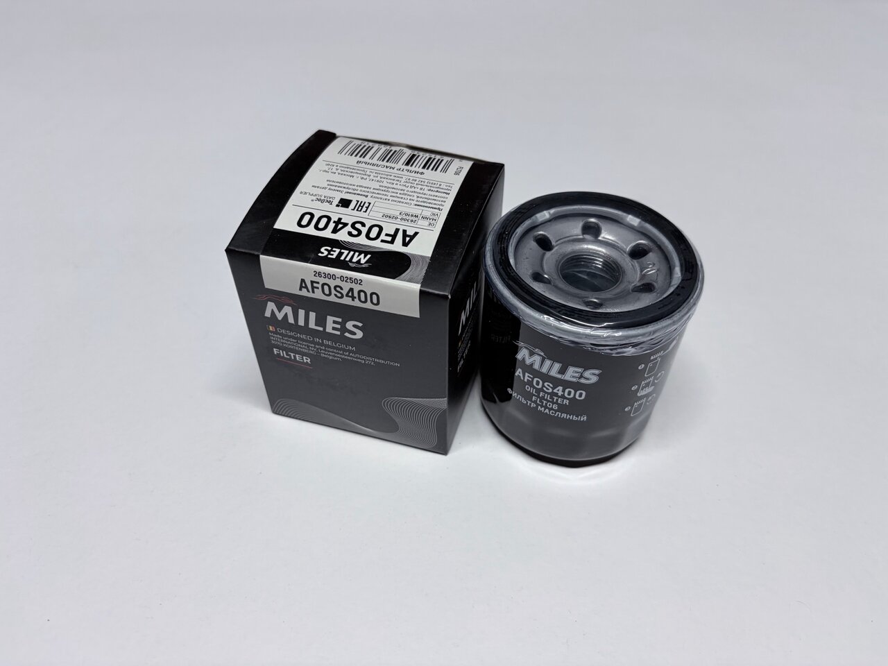 Масляный фильтр Miles AFOS400 для Lada, Renault, Nissan, Hyundai, Kia (1.6–2.0 л)