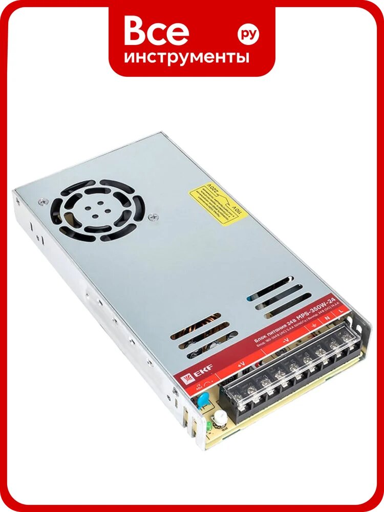 Блок, EKF, питания EKF 24В Proxima mps-350w-24, Индикация, зеленый, является