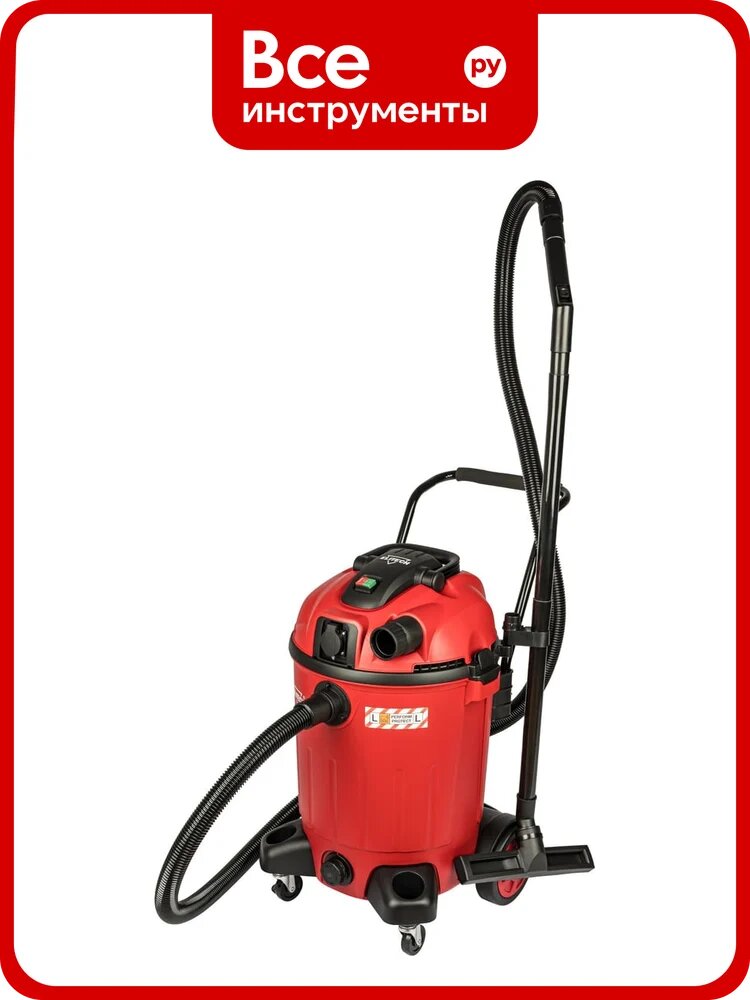 Пылесос строительный Elitech ПС 1260А 1200Вт, 60л, 200мБар 207387