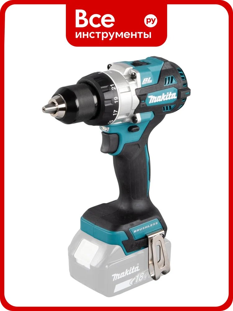 Дрель-шуруповерт Makita DDF486Z, бесщеточный BL-двигатель, 18В, 2 скорости