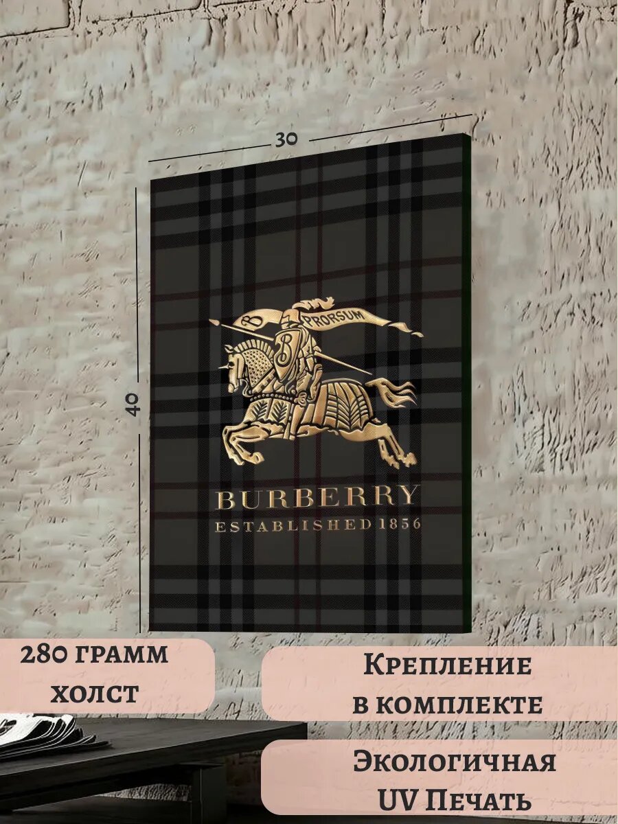 Картина 30х40 Барберри Burberry London Эстетика Стиль Мода