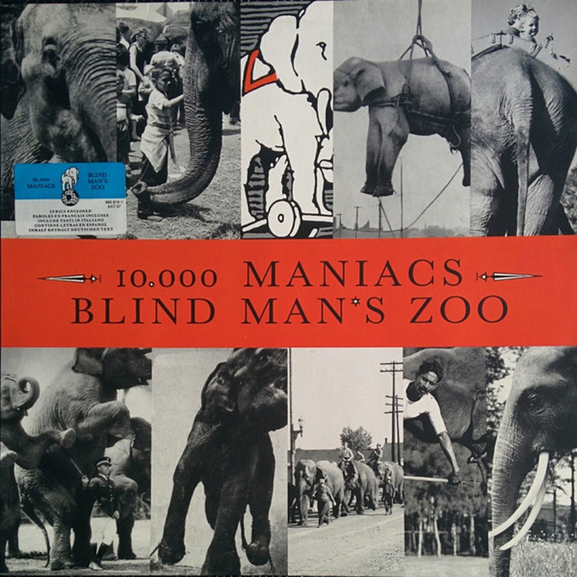 10,000 MANIACS - Blind Man's Zoo, (LP, Germany, 1989г, NM/NM) Винтажная Виниловая Пластинка