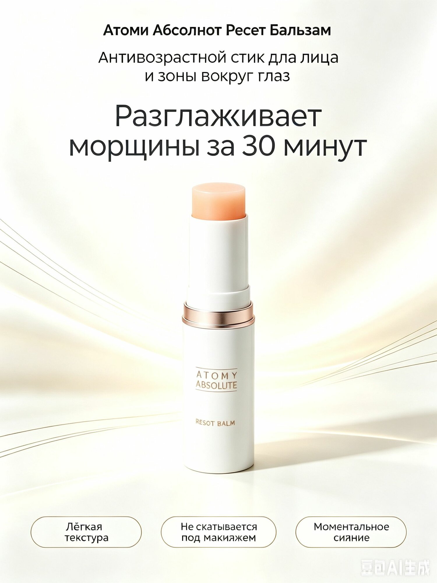Atomy Абсолют стик бальзам перезагрузка от морщин Reset balm 9 гр стик от морщин 9 грамм