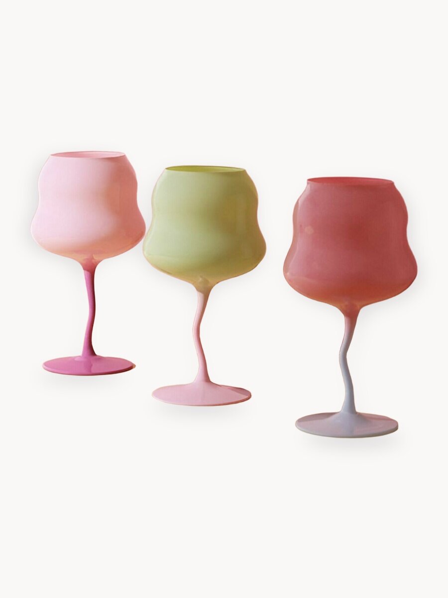 Набор бокалов, Витые бокалы для вина высокого качества. Набор бокалов, Витые бокалы для вина высокого качества