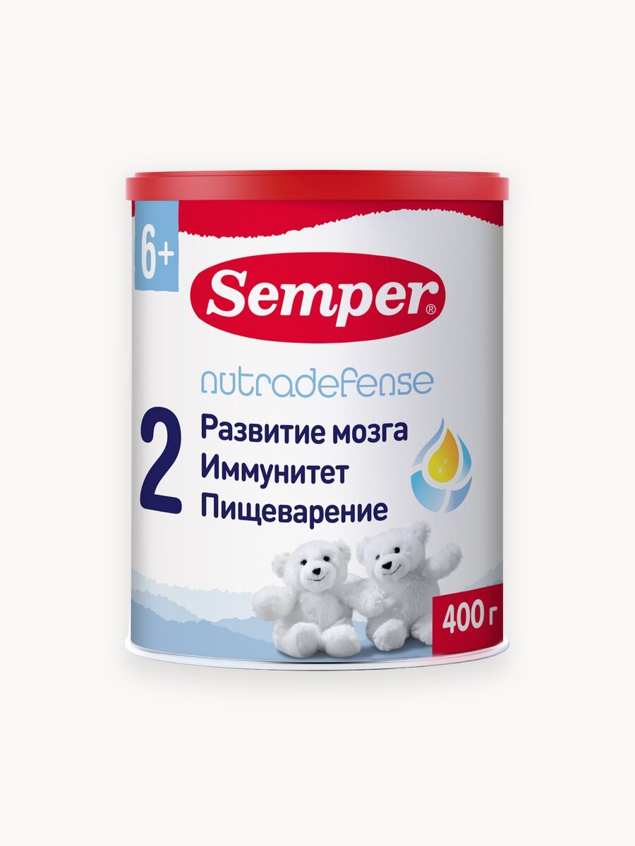 Молочная смесь Semper Baby 2 с 6 месяцев, 400г