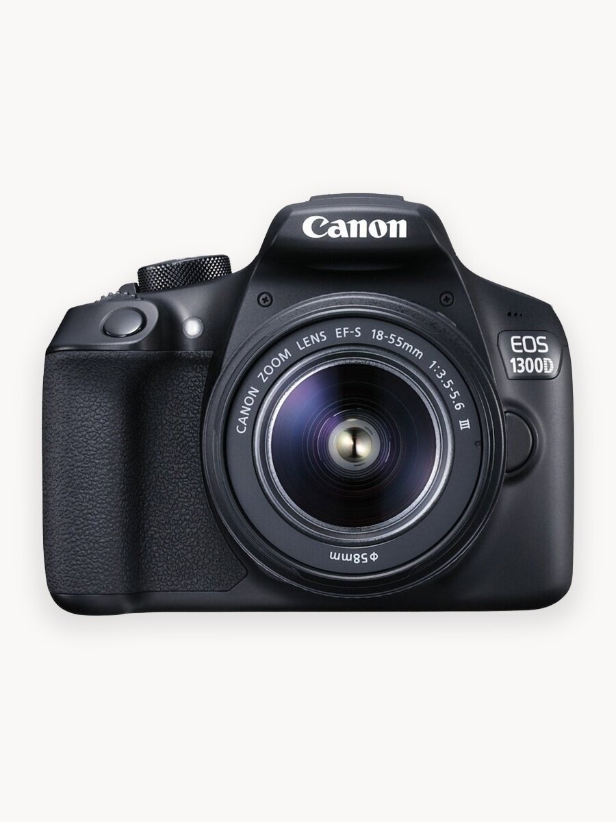 Фотоаппарат Canon EOS 1300D Kit EF-S 18-55mm f/3.5-5.6 IS II, черный