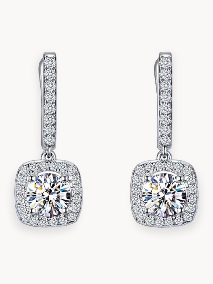 Серьги, фианит