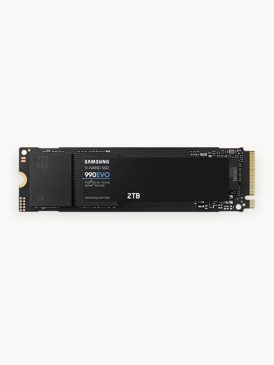 SSD накопитель Samsung 990 EVO 2ТБ, M.2 2280, PCIe 4.0 x4, NVMe, M.2 [mz-v9e2t0bw]