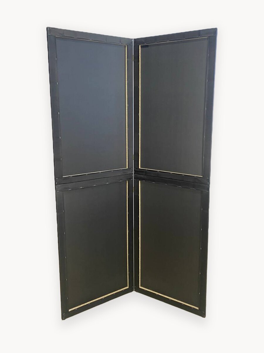 Ширма перегородка для зонирования комнаты темно-серая 2 створки модульная