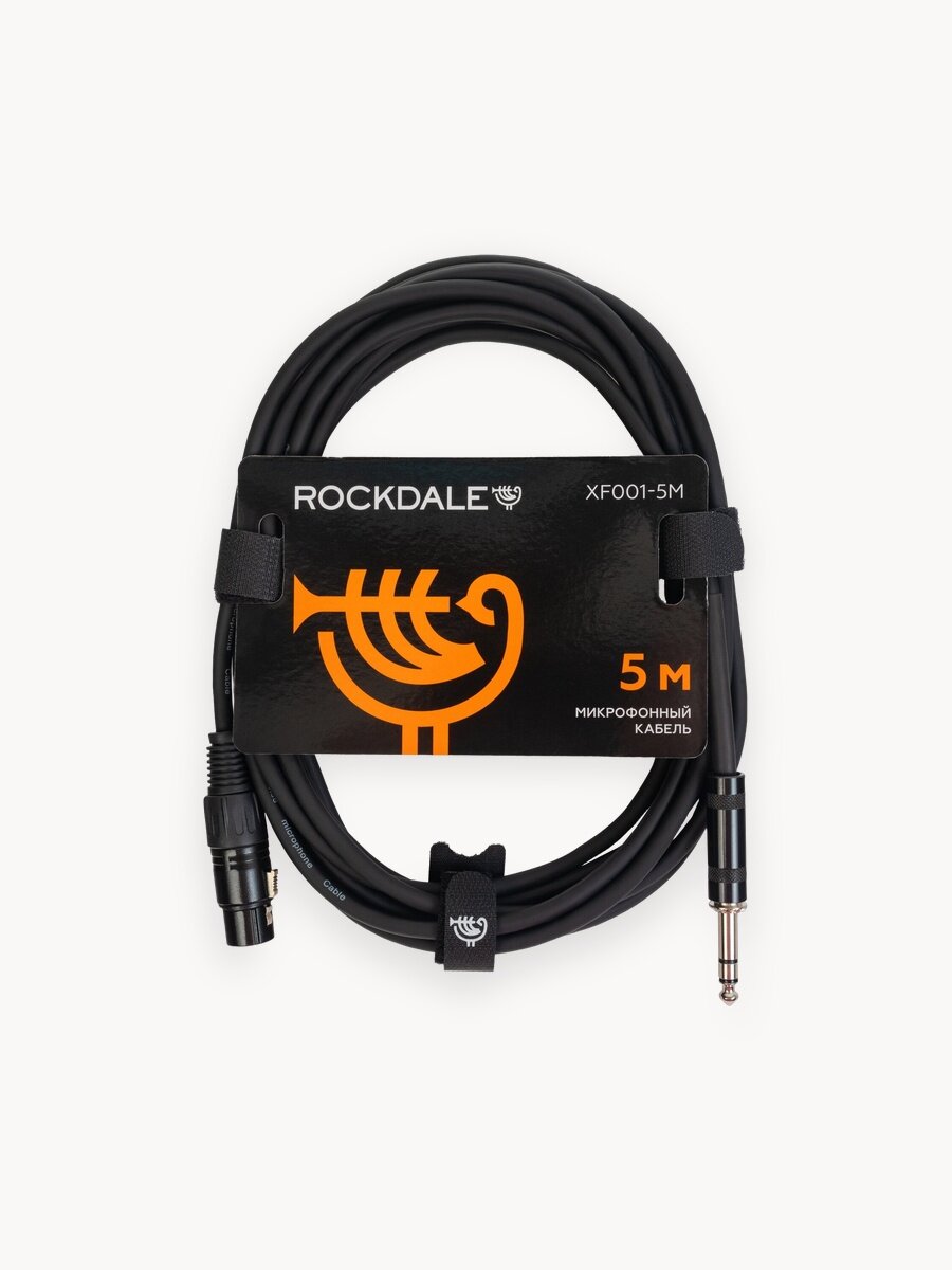 Кабель XLR female - stereo jack male ROCKDALE XF001-5M (5 м)