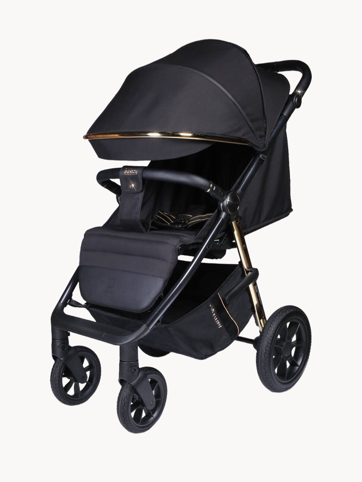Коляска прогулочная всесезонная Epica, с нагрузкой до 22 кг, черное золото