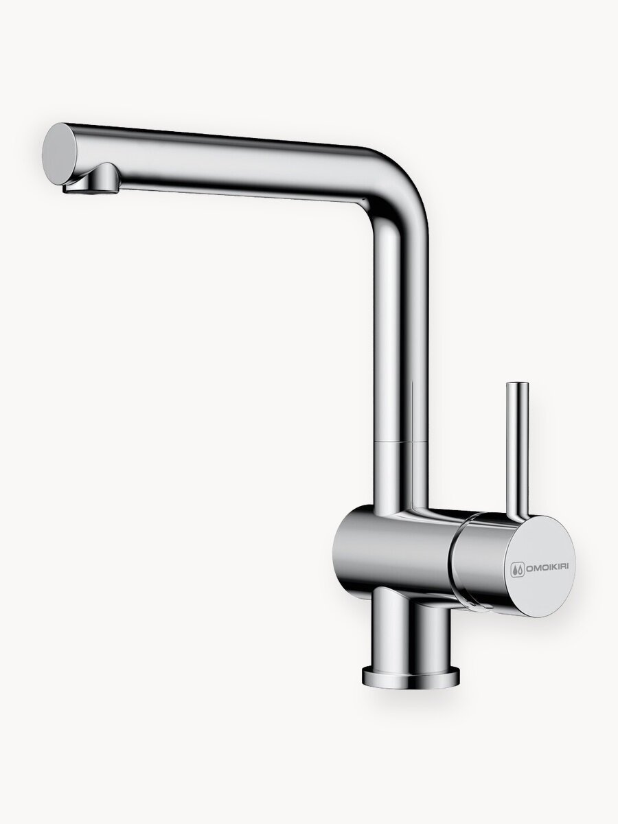 Смеситель для кухни OMOIKIRI Tanigawa-C с поворотным изливом / хром