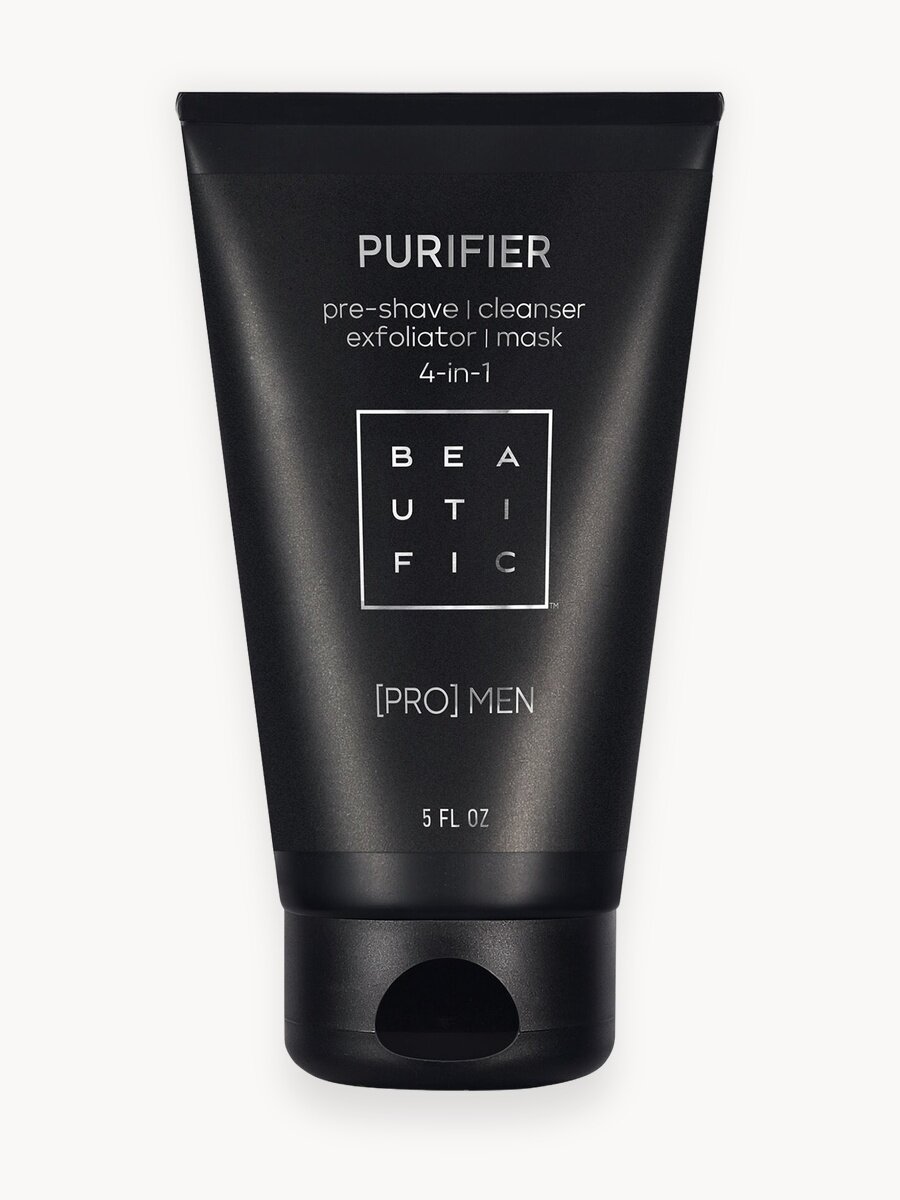 BEAUTIFIC Гель-скраб для умывания Purifier глубоко очищающий муж, 150 мл
