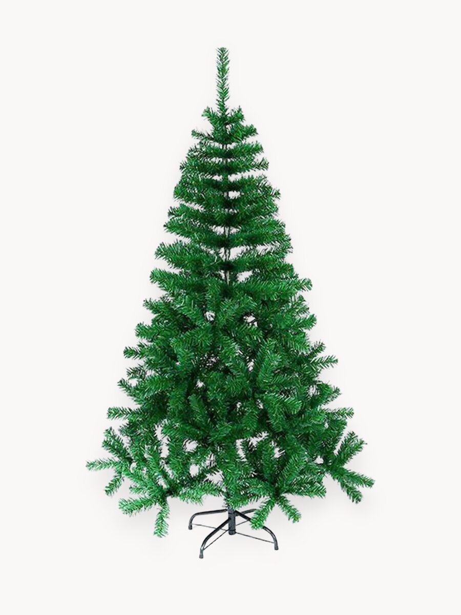 Искусственная новогодняя ёлка 150 см большая напольная BYROOM CL-08-150. Декоративная царь ель из ПВХ пушистая, узкая