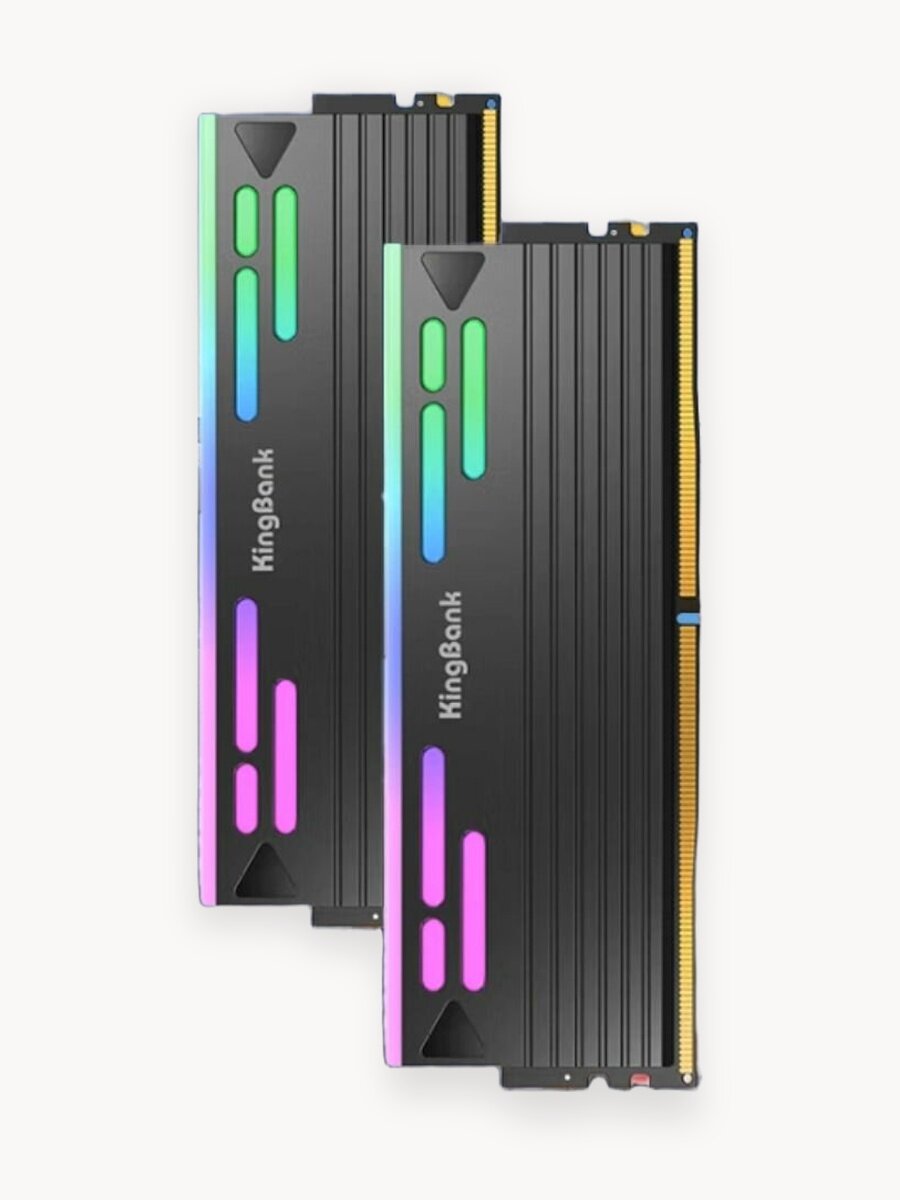 KingBank Оперативная память DDR5 Dark Star Blade RGB UDlMM 6800МГц 2x24 ГБ Dark Heatsink (Hynix M-Die C32)