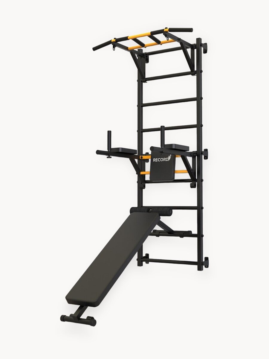 Шведская стенка Рекорд X3 (без опоры на пол) - Турник съемный
