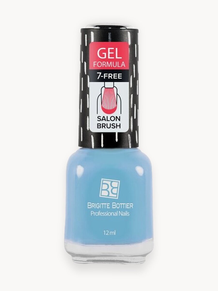 Brigitte Bottier лак для ногтей GEL FORMULA тон 19 нежно-голубой 12мл