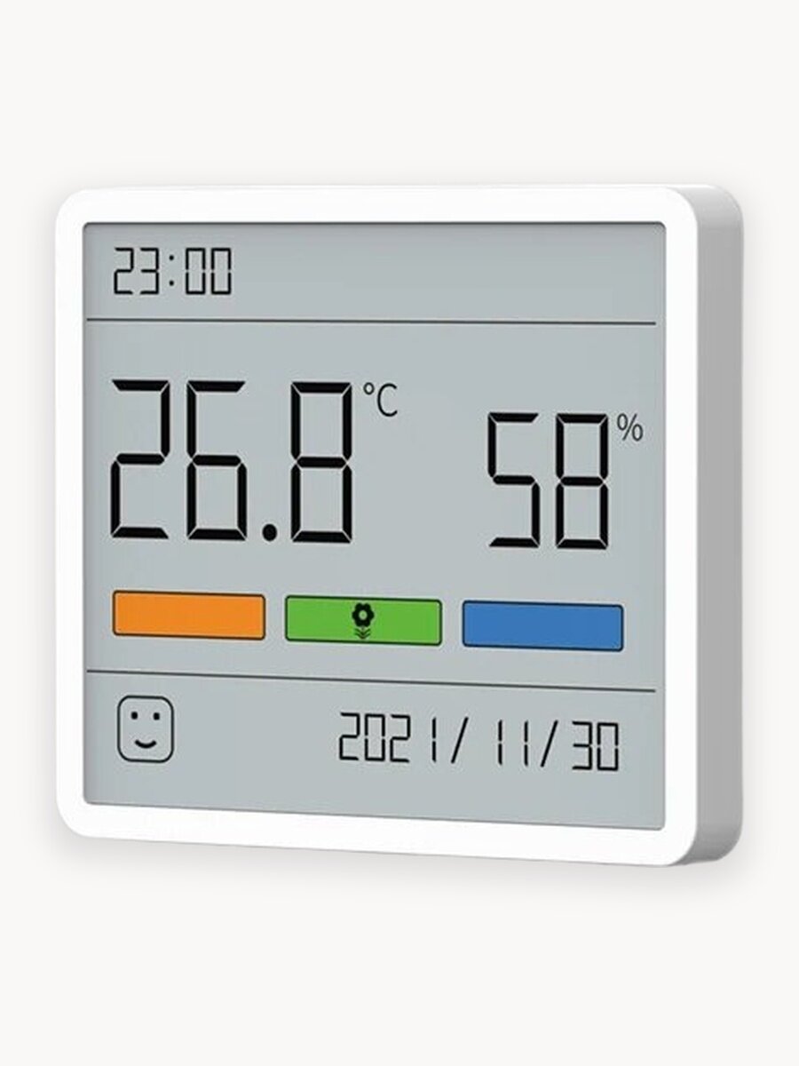 Метеостанция Xiaomi Duka AtuMan TH1, с часами, настенный/настольный монтаж, белая