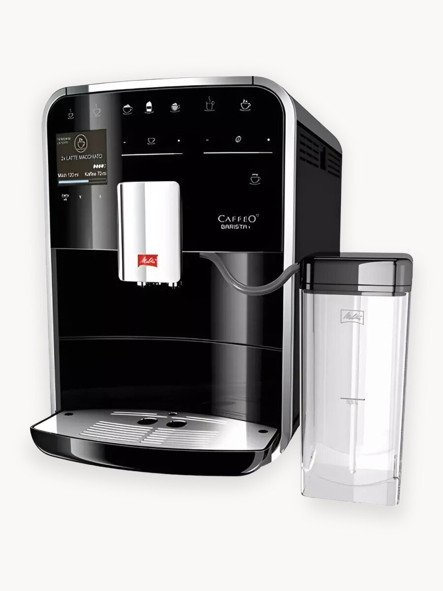 Кофемашина Melitta Barista T F 830-002, встроенная кофемолка, автоматическая, 1450 Вт, черная