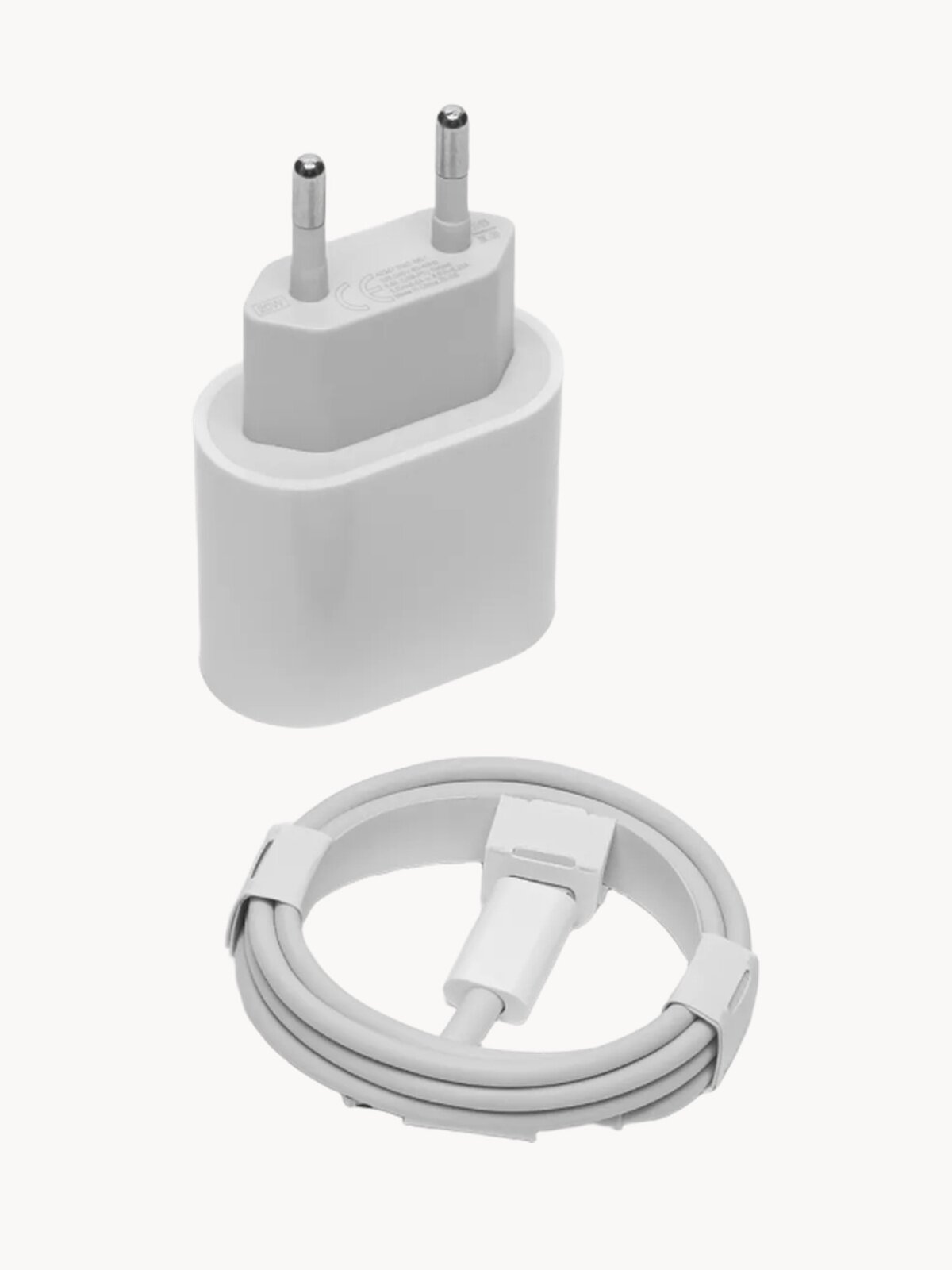 Зарядное устройство для iPhone, iPad, AirPods с кабелем в комплекте / Быстрая зарядка 25W для устройств Apple / Power adapter 25W