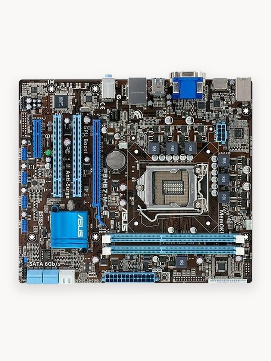 Материнская плата сокет LGA1155 ASUS P8H67-M LE DDR3 micro-ATX
